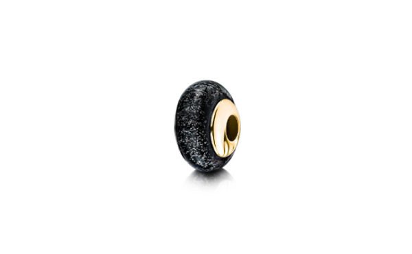 Black Charm Bead - 9ct Gold - Rowland Brothers Shop